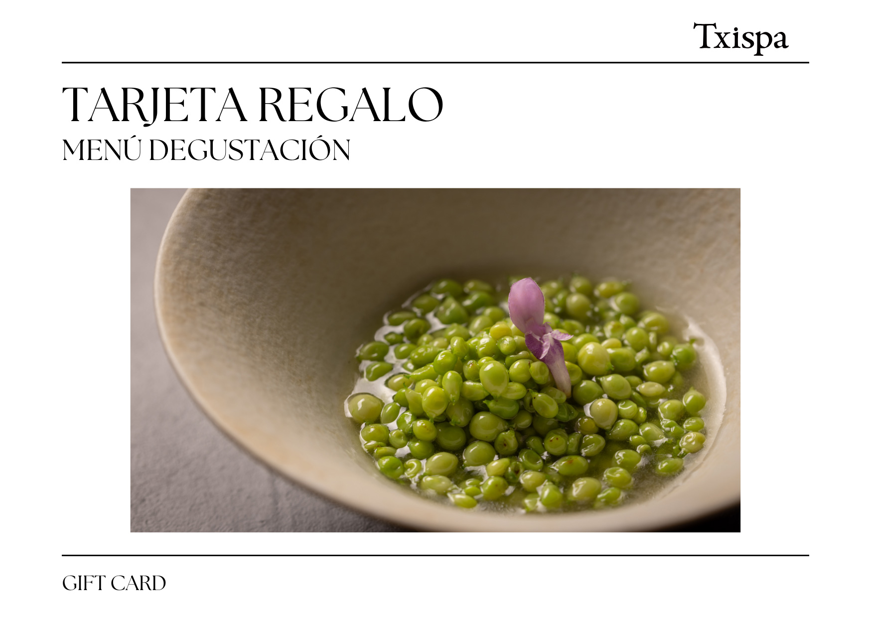 Txispa Tasting Menu Gift Card